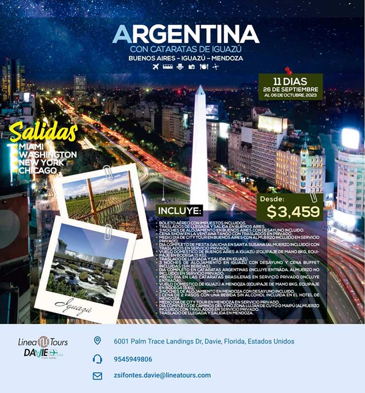 Tours - Linea Tours Viajes Davie
